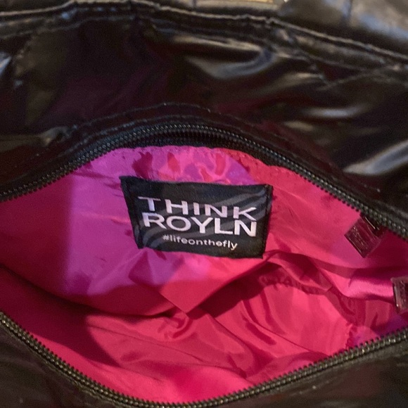 THINK ROYLN | Bags | Think Rolyn Black Quilted Crossbody Bag With ...
